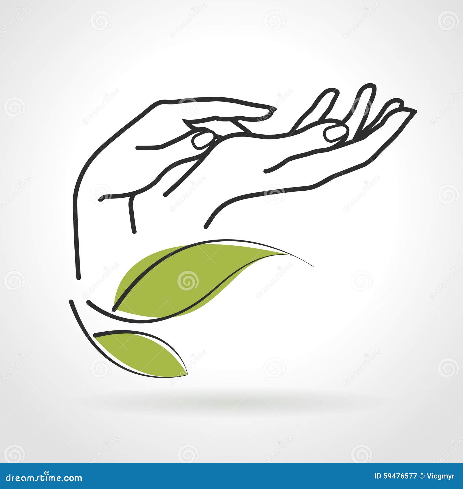 Female Hands Caring for Them Stock Vector - Illustration of care ...