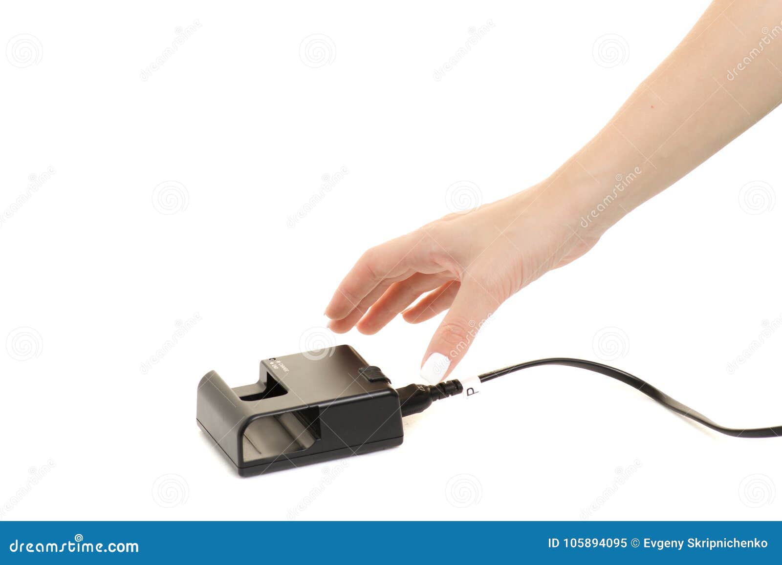 Female Hands Charging for a Camera Stock Image - Image of modern ...