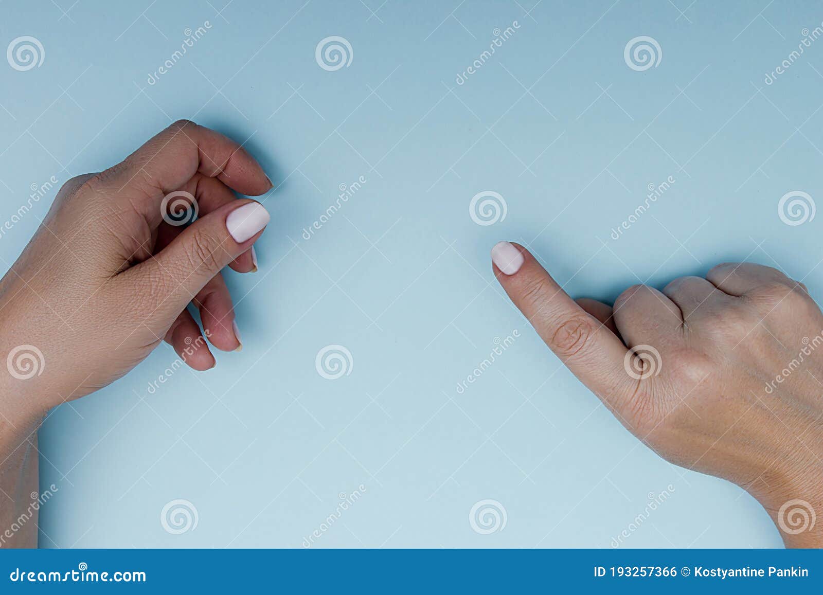 Female hand gestures stock photo. Image of forefinger - 193257366