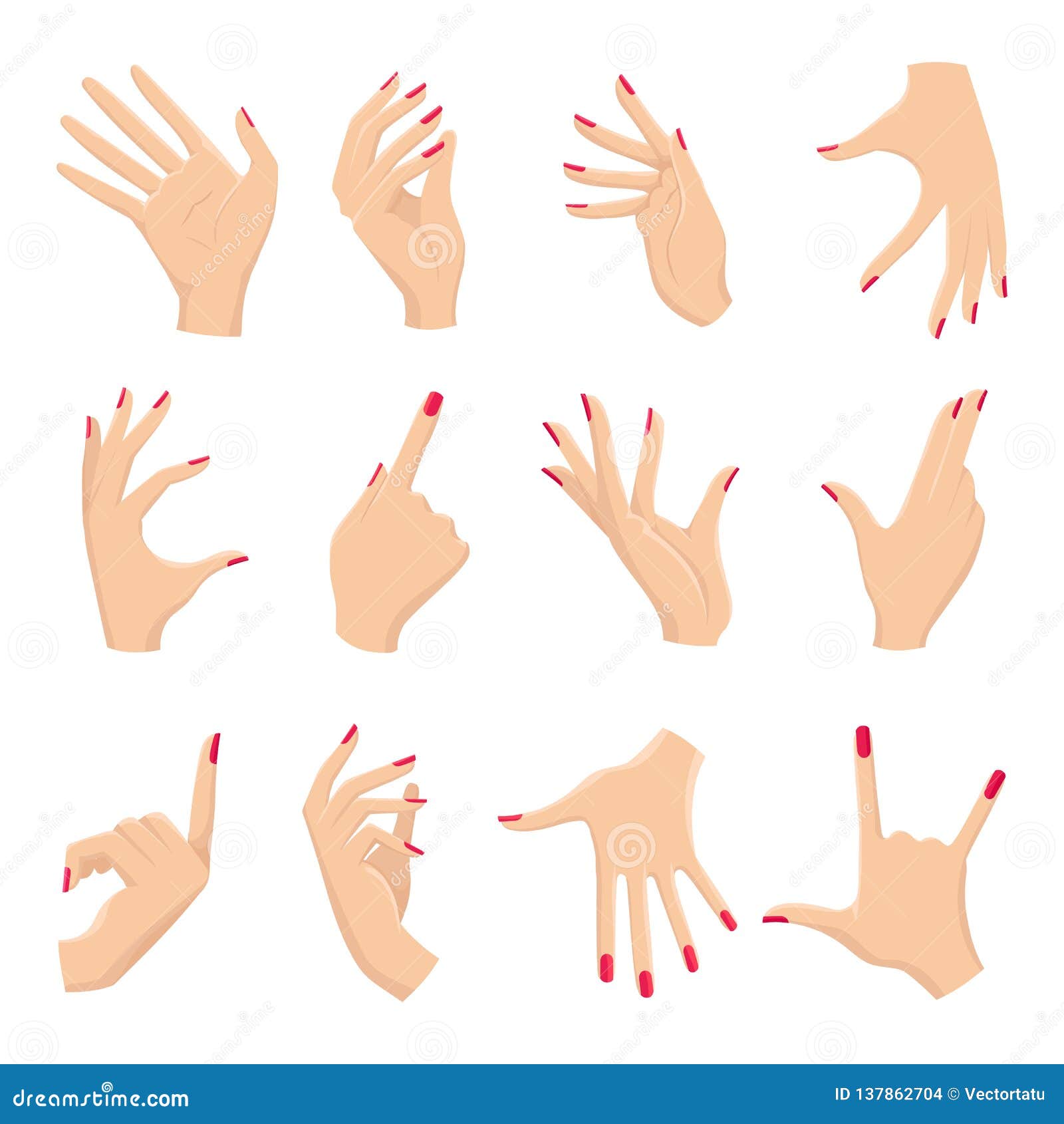 Female hands gestures stock vector. Illustration of infographic - 137862704 Female hands gestures stock vector. Illustration of infographic - 137862704