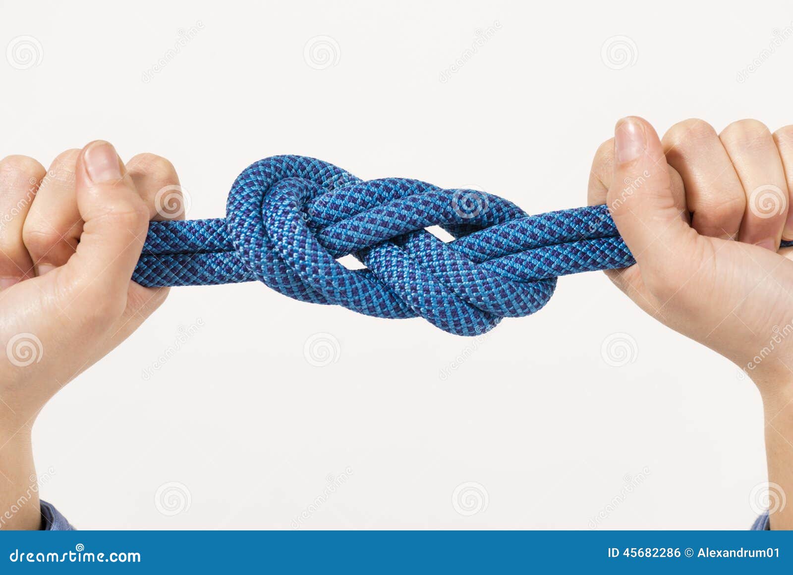 Female Hands Holding a Climbing Rope Stock Photo - Image of risk ...