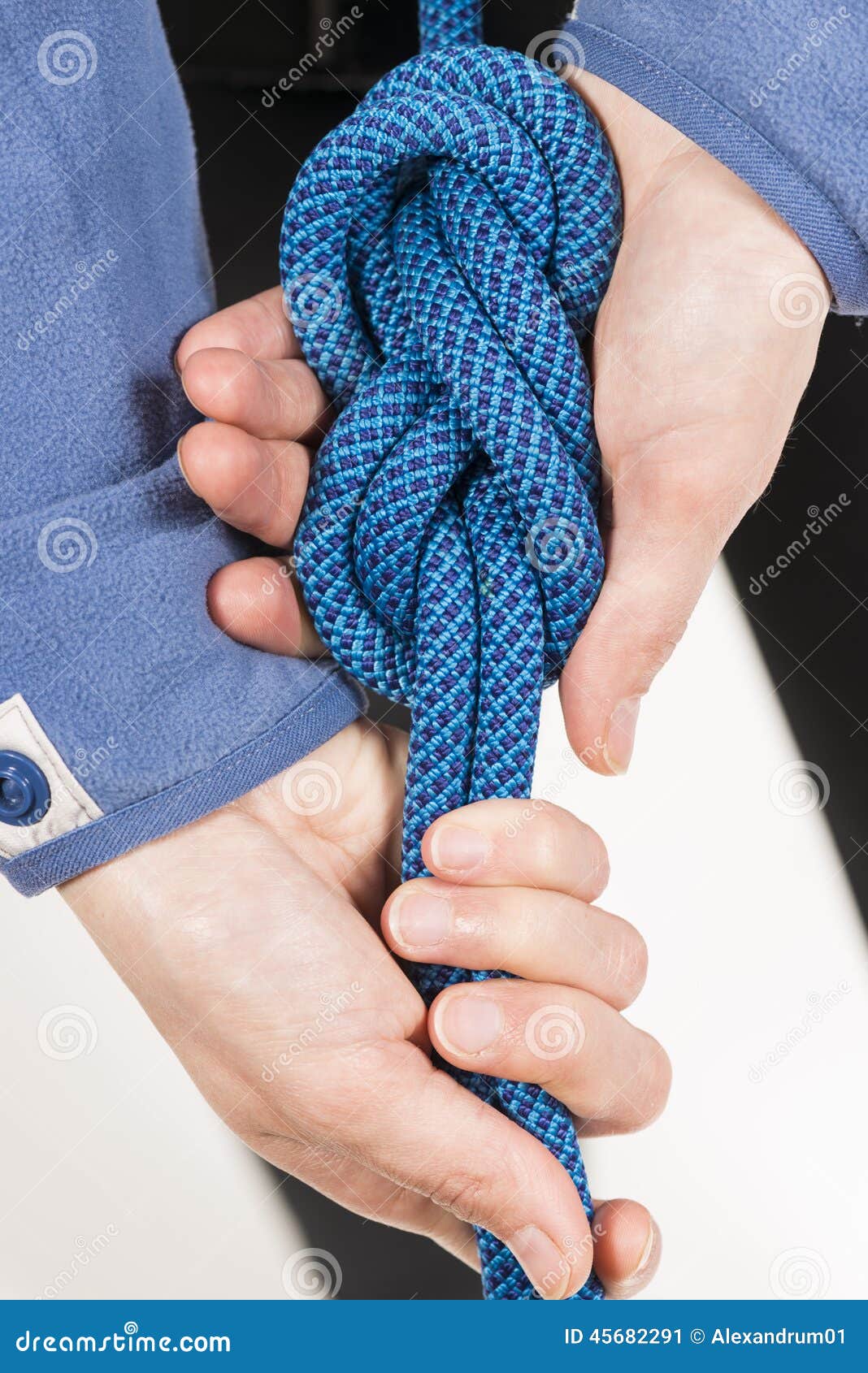 Female Hands Holding a Climbing Rope Stock Image - Image of strength ...