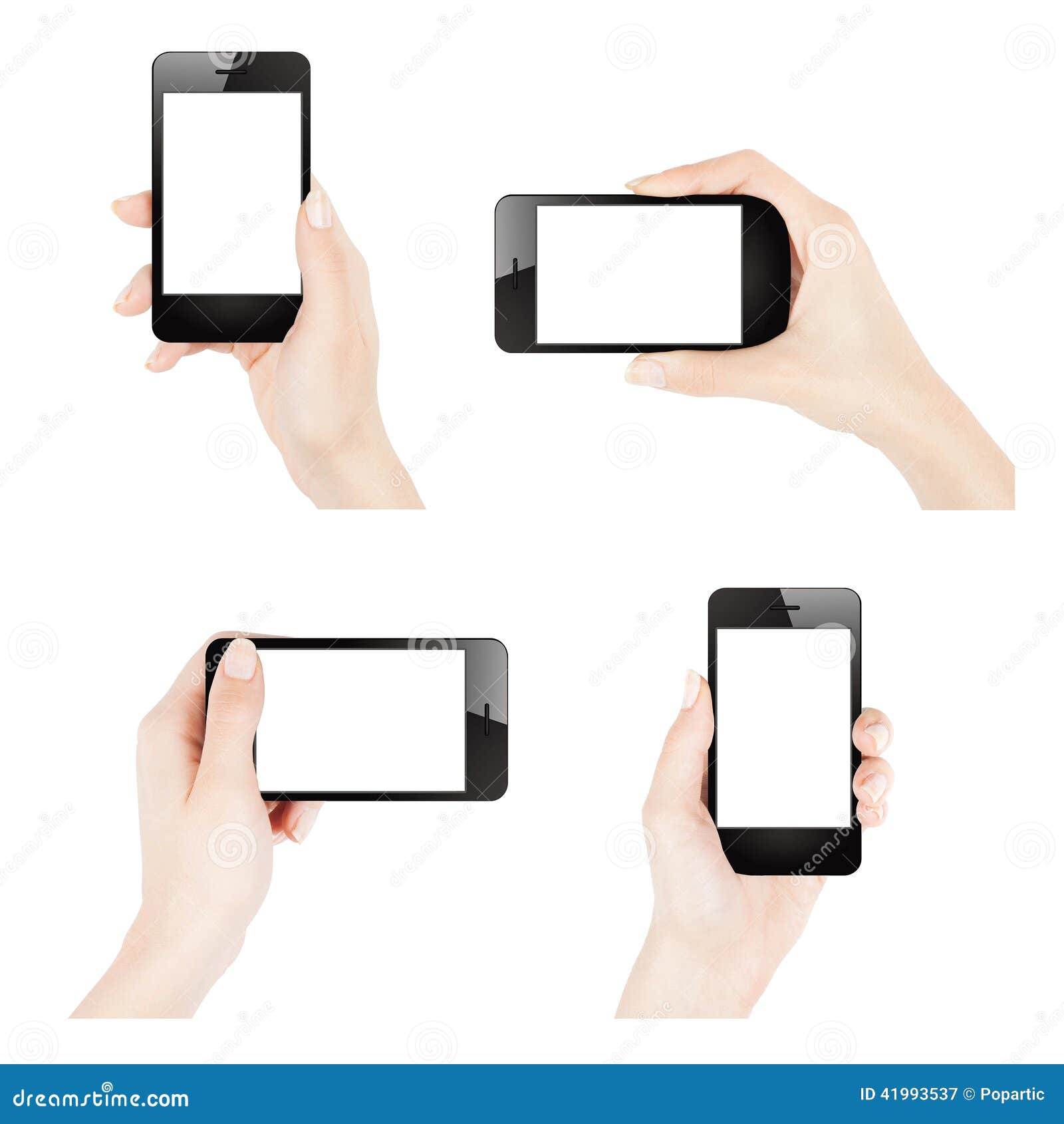 Female Hands Holding Smartphone Stock Image - Image of display ...