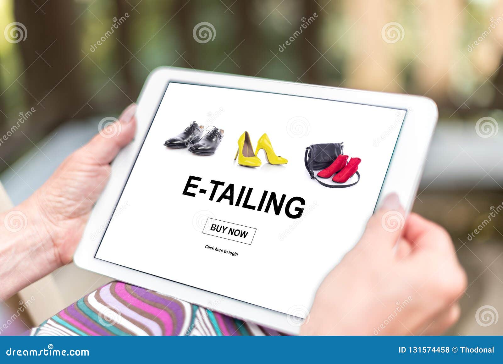 E-tailing Concept on a Tablet Stock Photo - Image of modern, technology ...