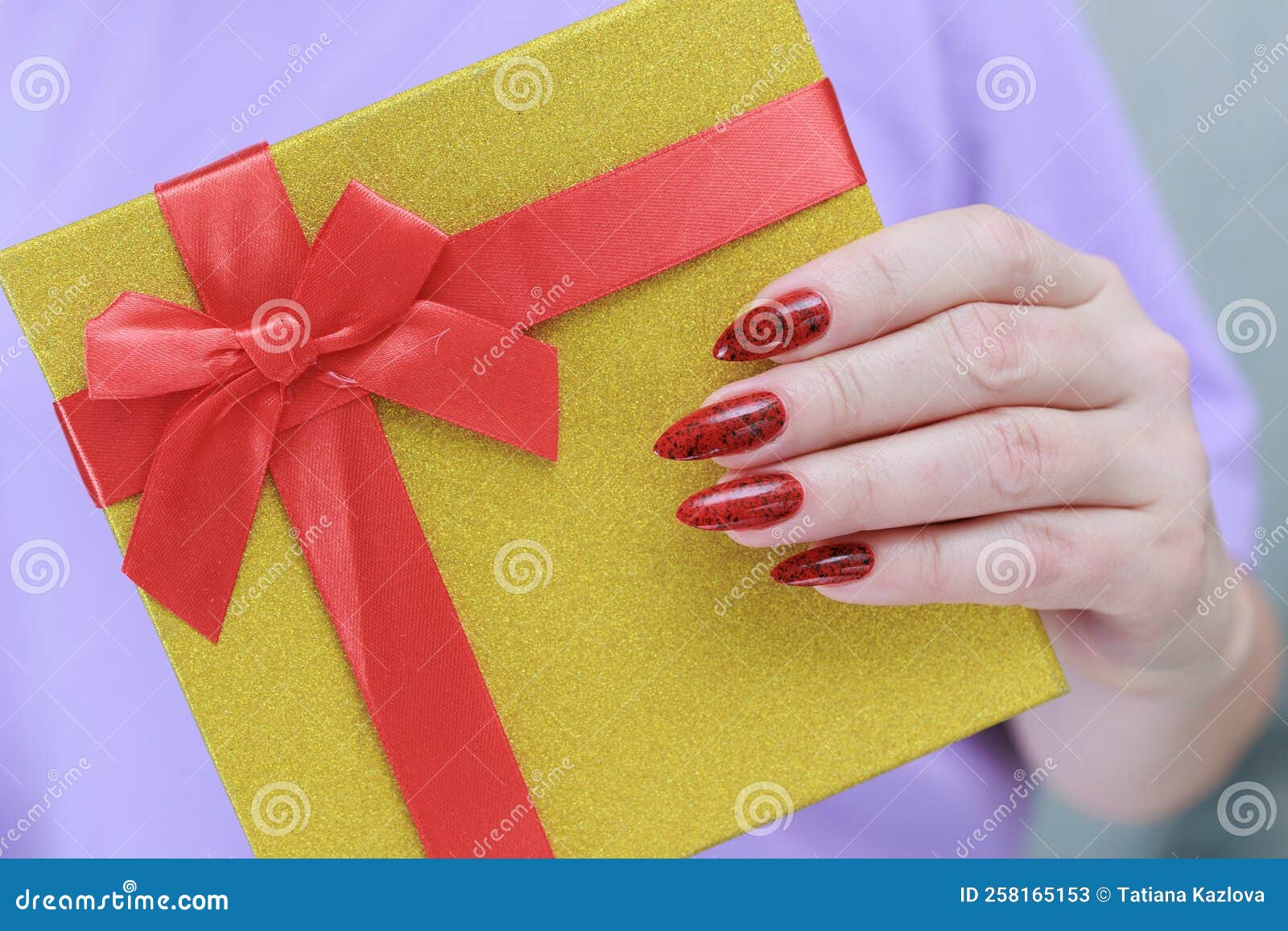 Female Hands With Long Nails And Red Manicure Stock Image Image Of Beautiful Women 258165153