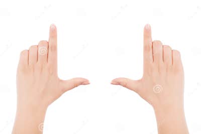Female Hands Making Frame Gesture Stock Image - Image of shot, crop ...