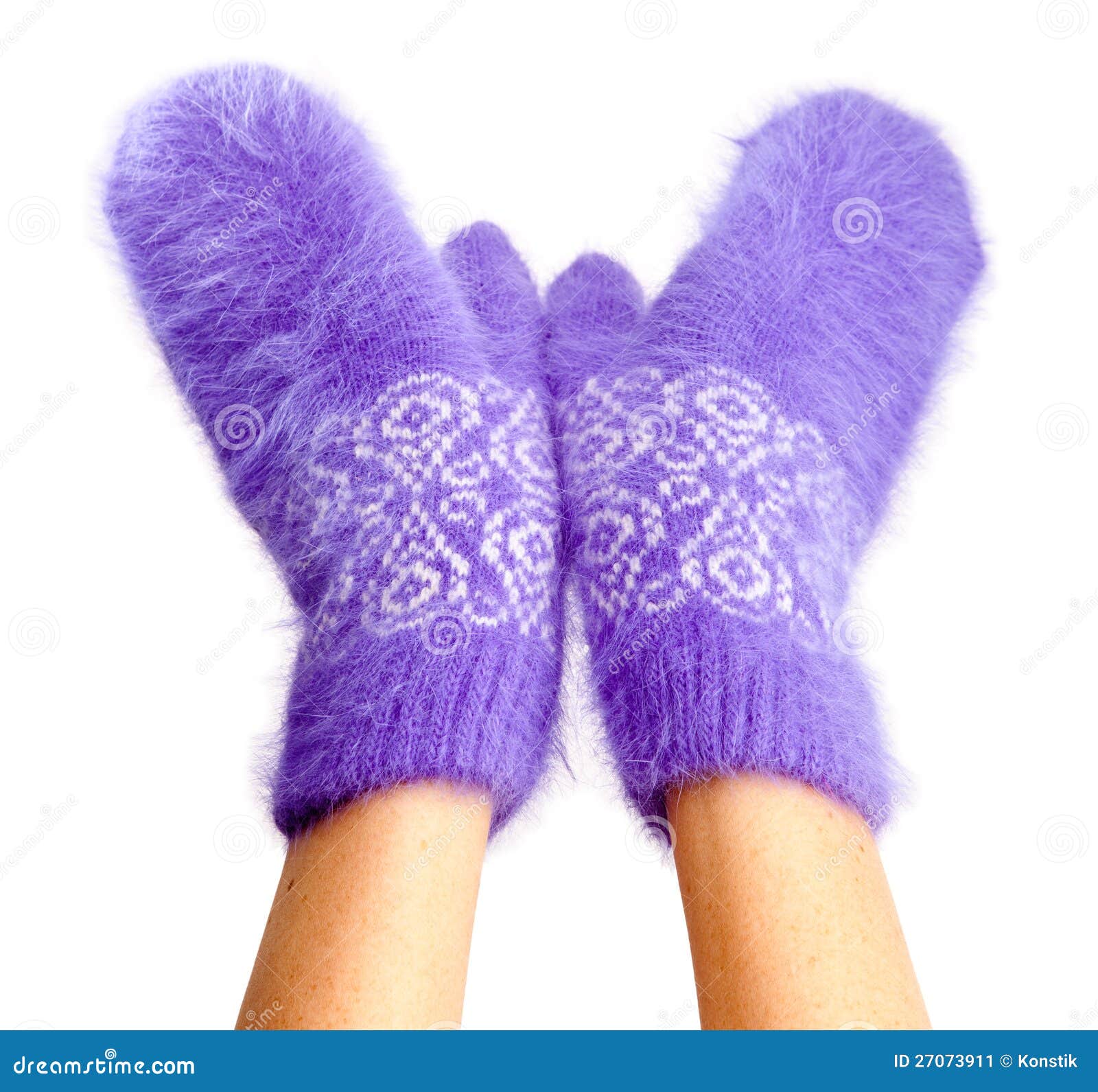 Female hands in mittens stock image. Image of female - 27073911