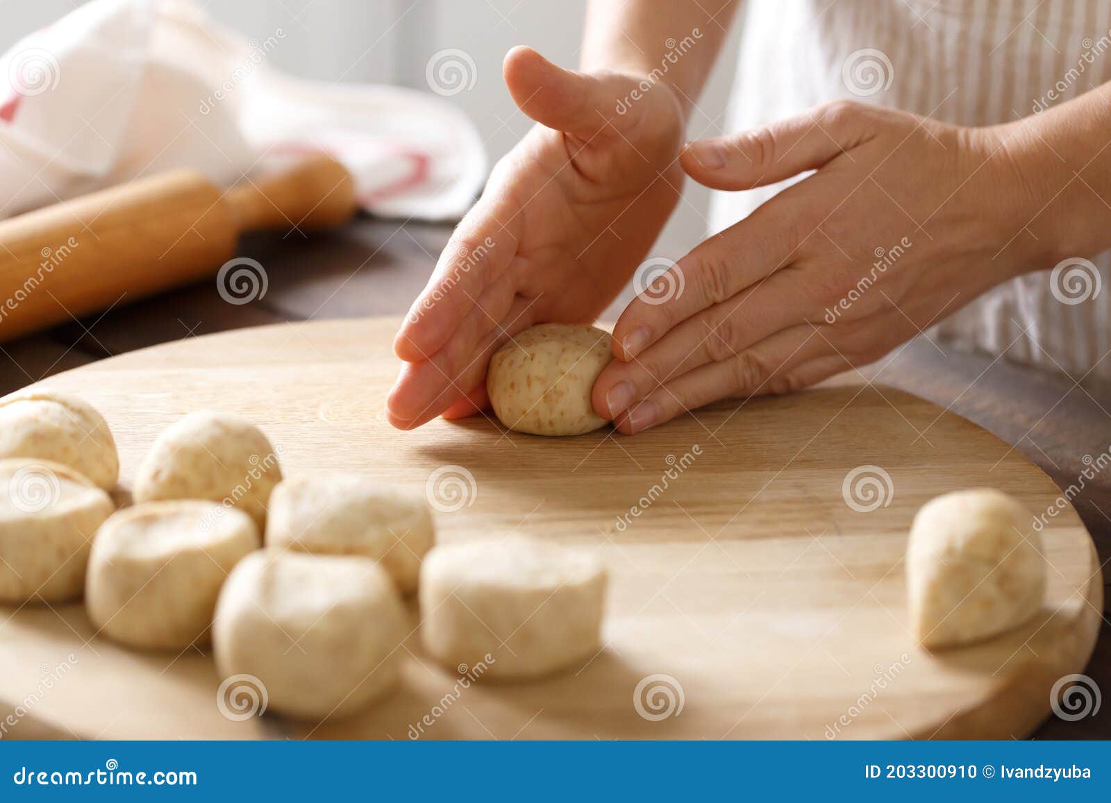 Female Hands in the Process of Cooking Stock Photo - Image of culinary ...