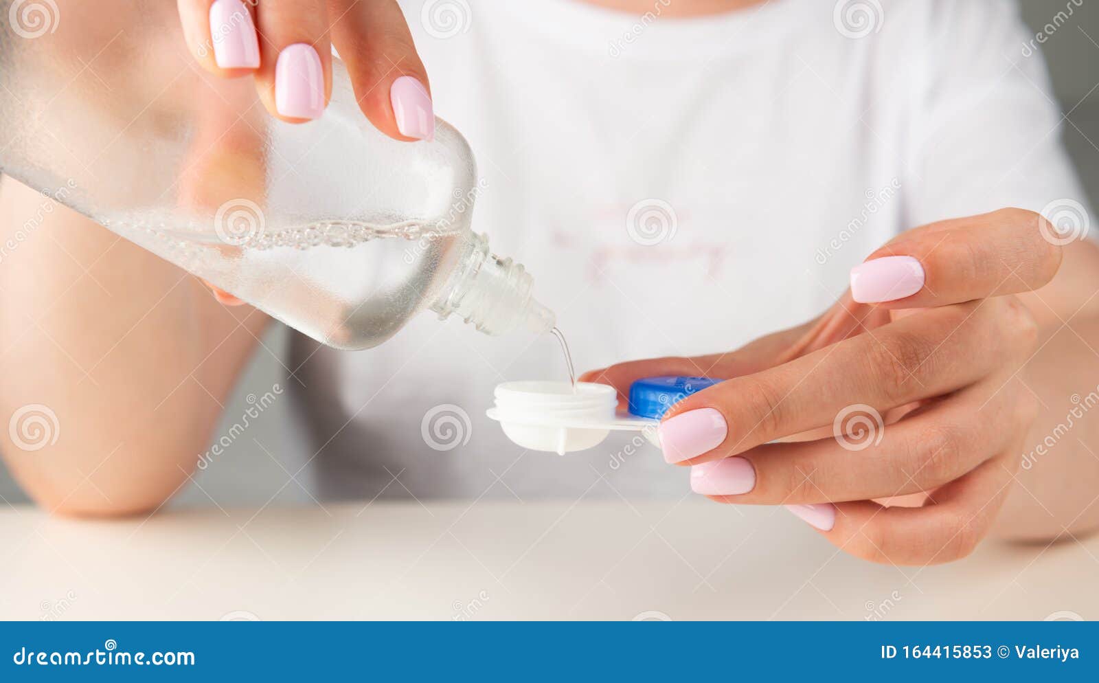 Putting Liquid Inside Lens Container Stock Image - Image of storage ...