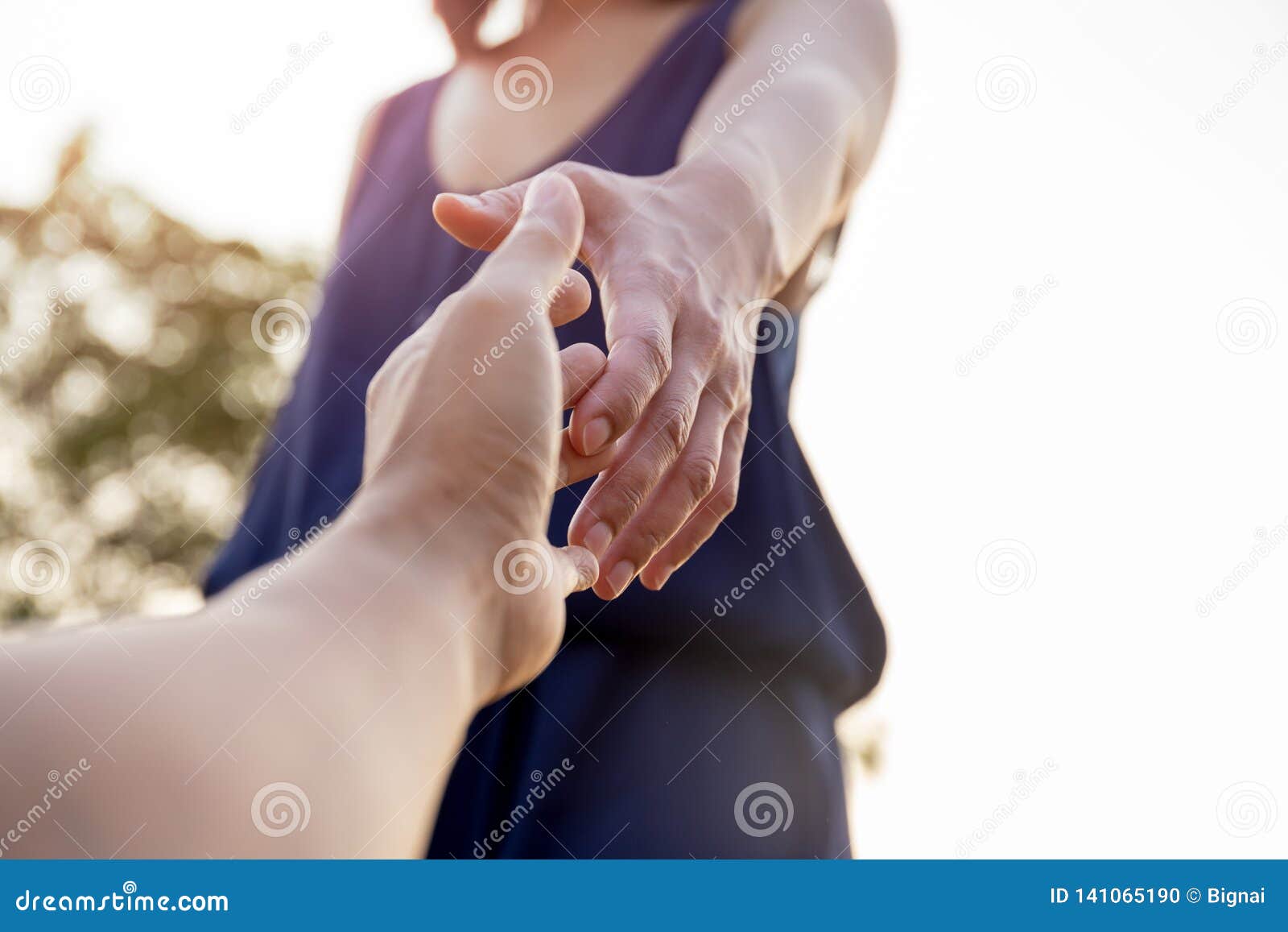 Female Hands Reaching Out for Help Each Other. Stock Photo - Image of ...