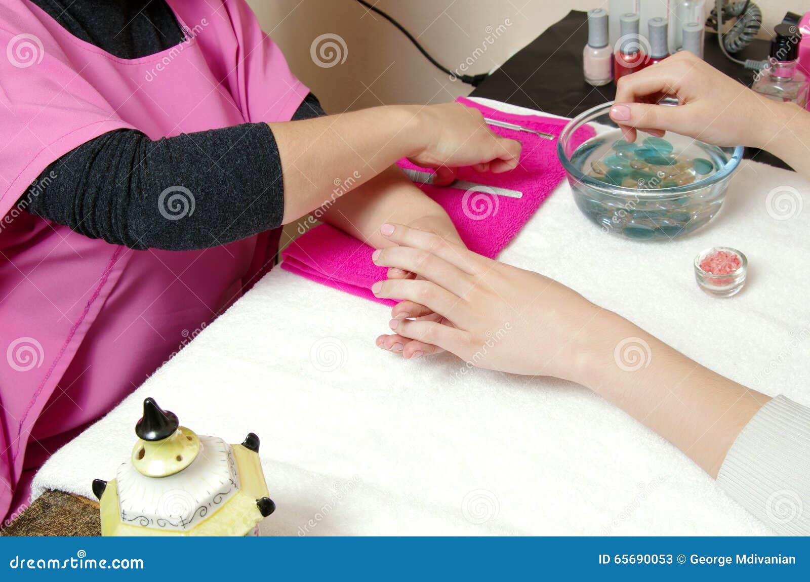 Female hands in salon stock image. Image of healthy, clean - 65690053