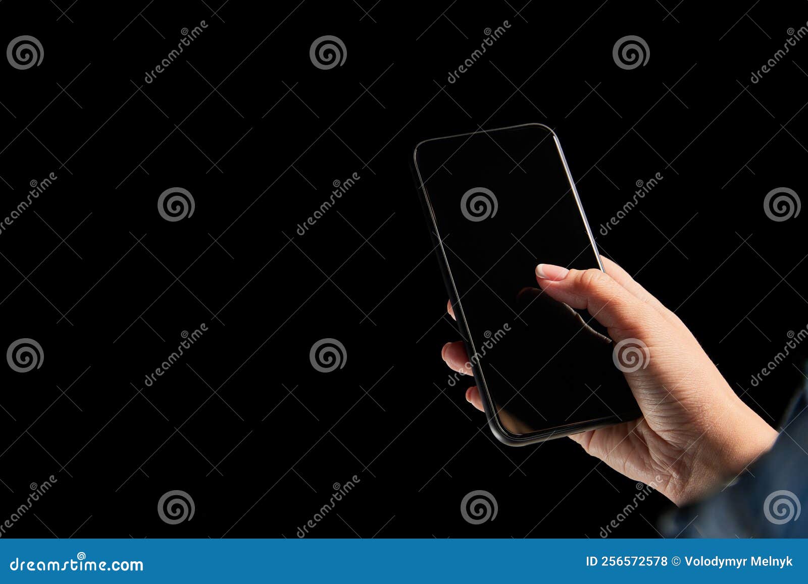 Female Hands Scrolling Phone Screen, Using Gadget for Donation. Concept ...