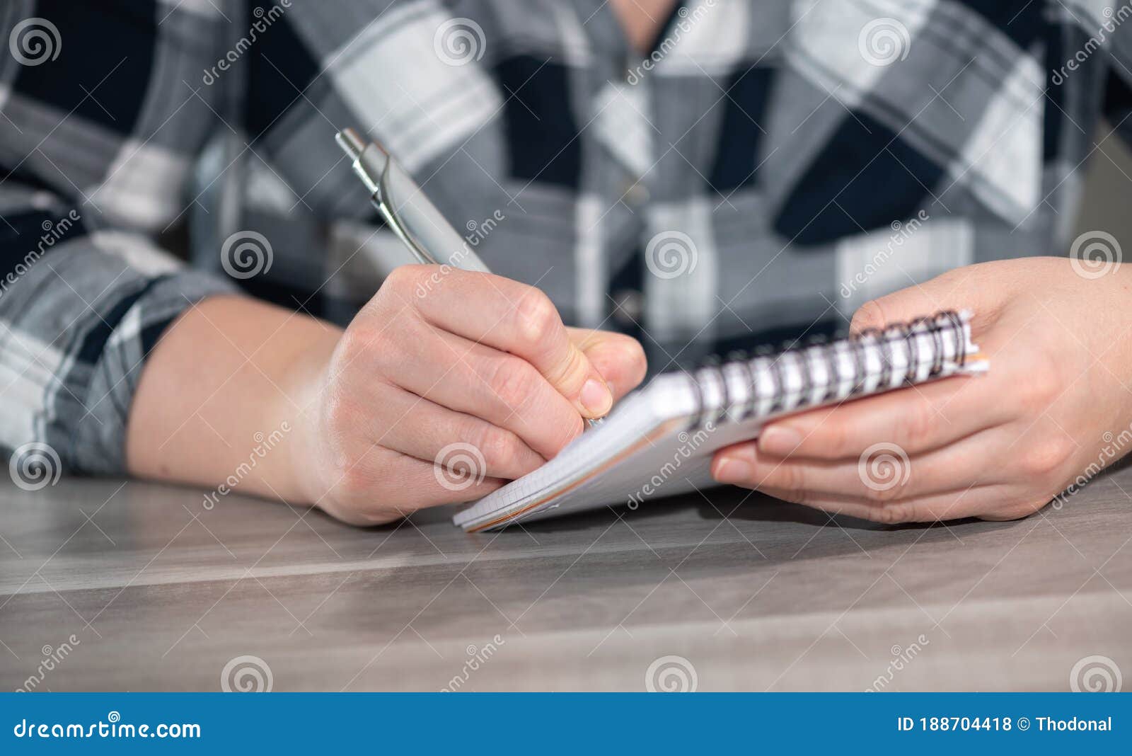 Female hands taking notes stock photo. Image of businesswoman - 188704418
