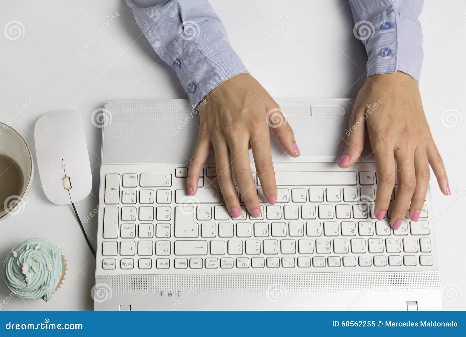 Female Hands Typing on Keyboard, White Computer Stock Image - Image of ... Female Hands Typing on Keyboard, White Computer Stock Image - Image of ...