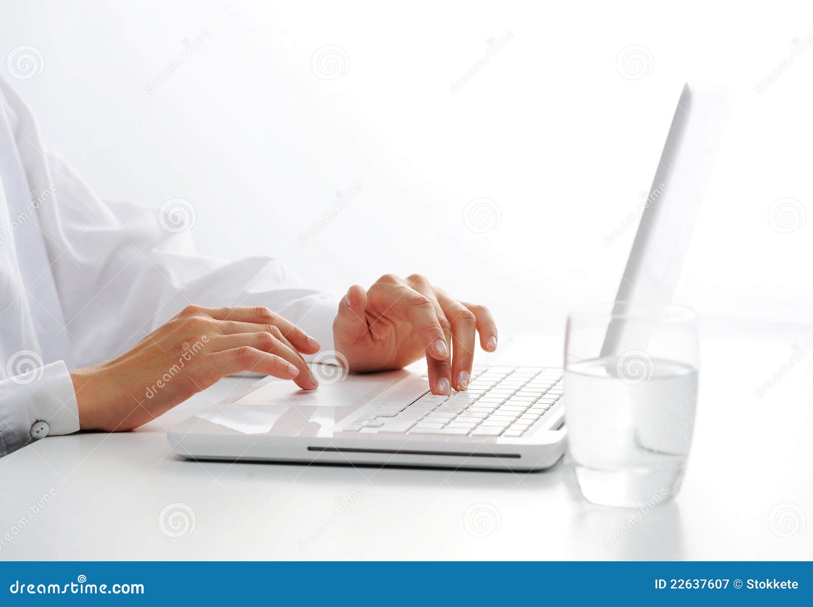Female Hands Typing on a White Computer Stock Image - Image of keypad ... Female Hands Typing on a White Computer Stock Image - Image of keypad ...