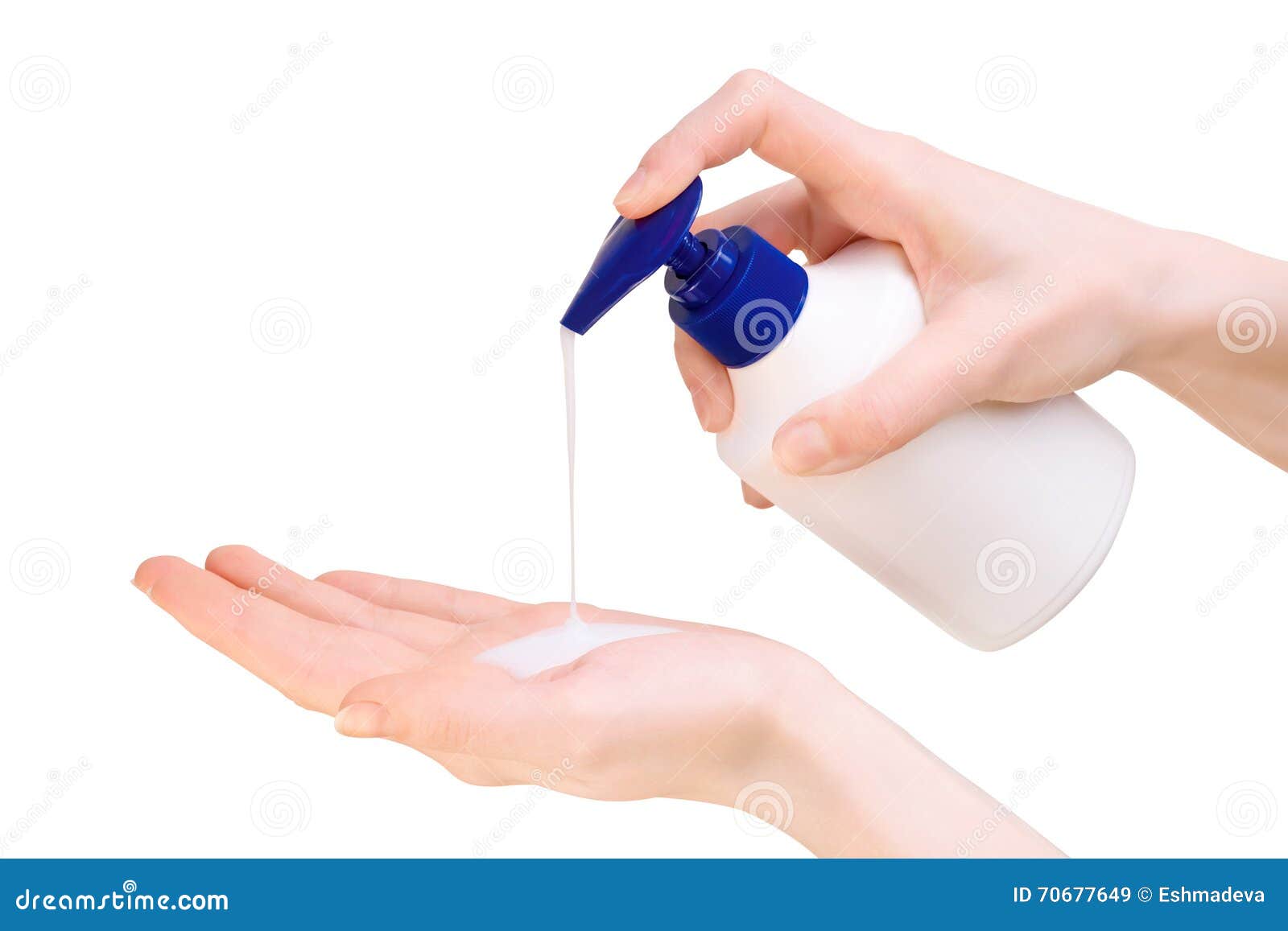 Female Hands Using Liquid Soap Stock Image - Image of healthy, cleanser ...