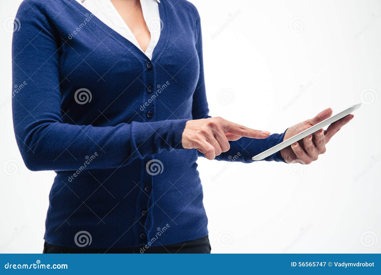 Female Hands Using Tablet Computer Stock Image - Image of tablet ...