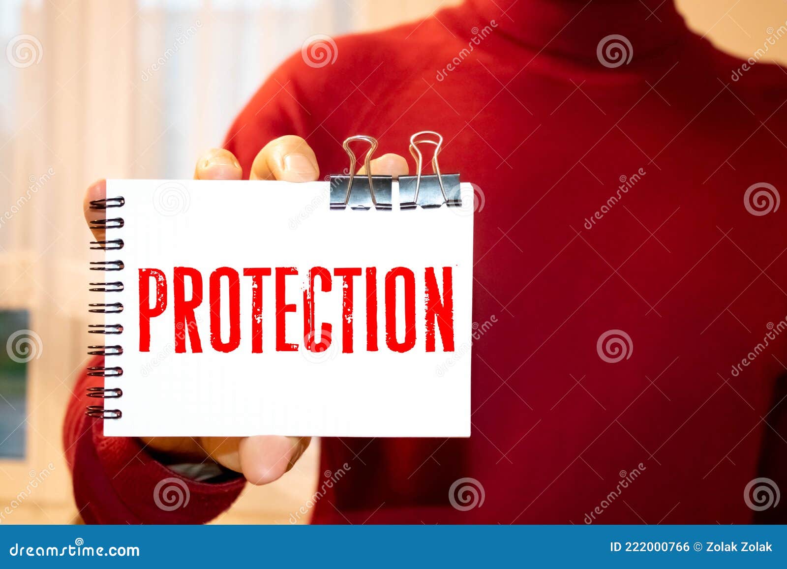 Female Hands with Word Protection on Light Background Stock Photo ...