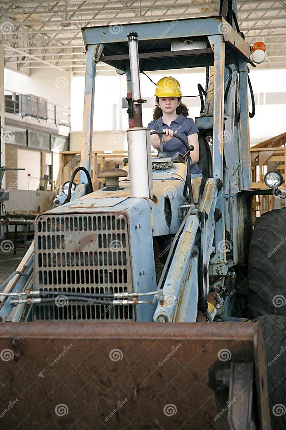 Female Heavy Equipment Operator Stock Photo - Image of earthmover ...