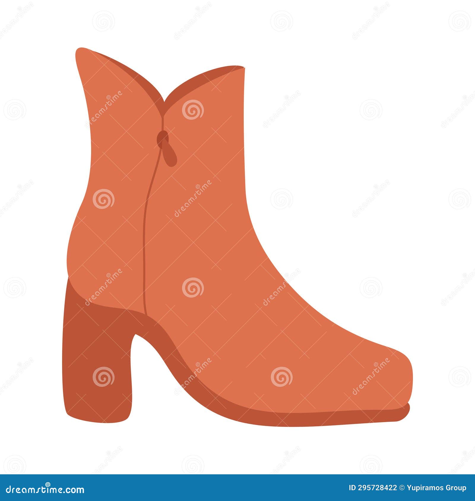 Female heel boot stock illustration. Illustration of glamour - 295728422