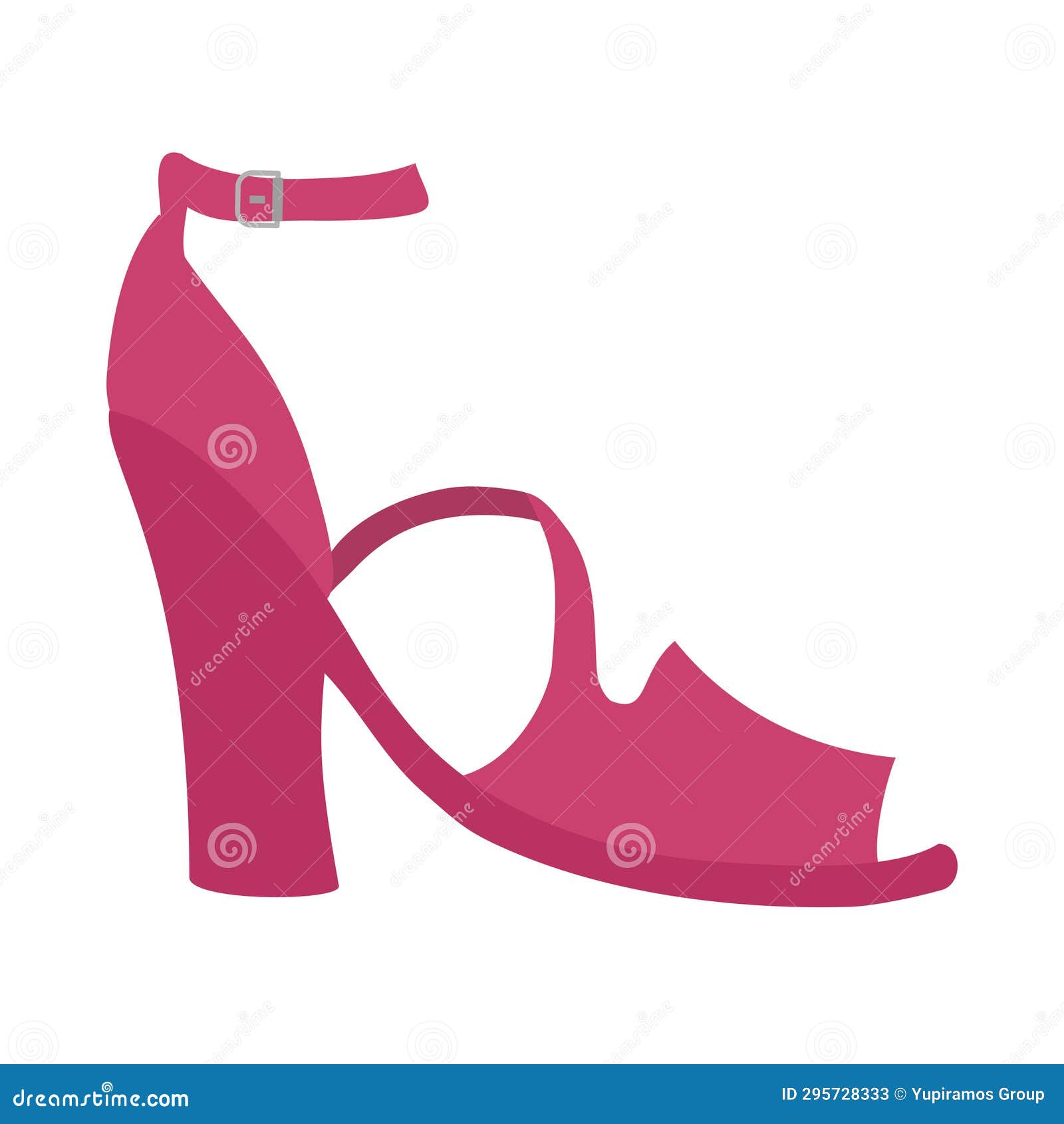Female heel pink stock vector. Illustration of modern - 295728333