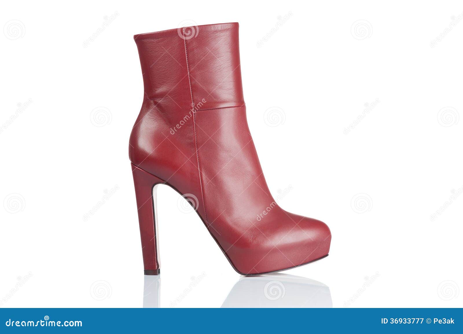 Female high heel boot stock image. Image of leather, fancy - 36933777