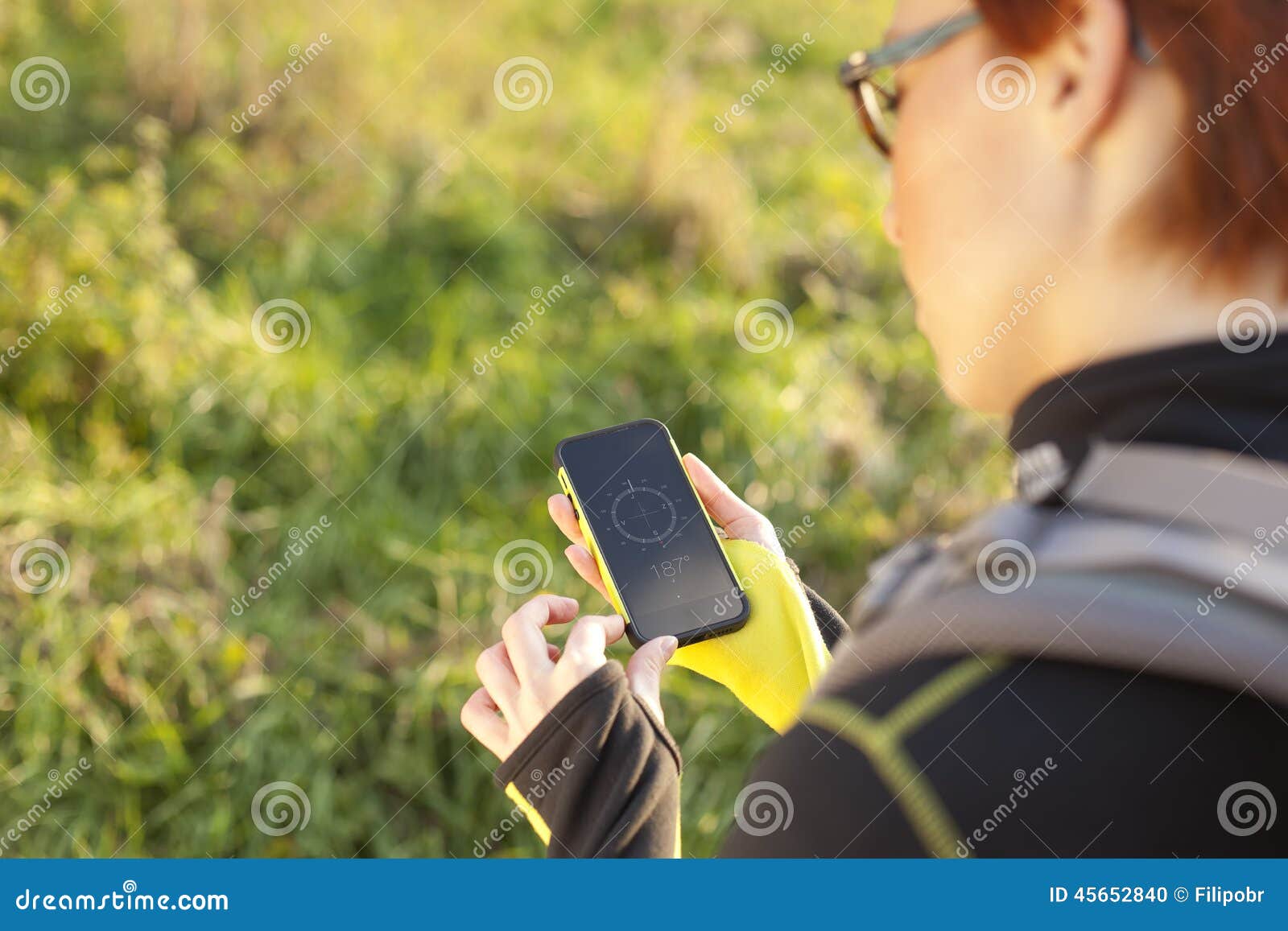 Digital Compass For Business Success: Low Poly Wireframe Illustration ...