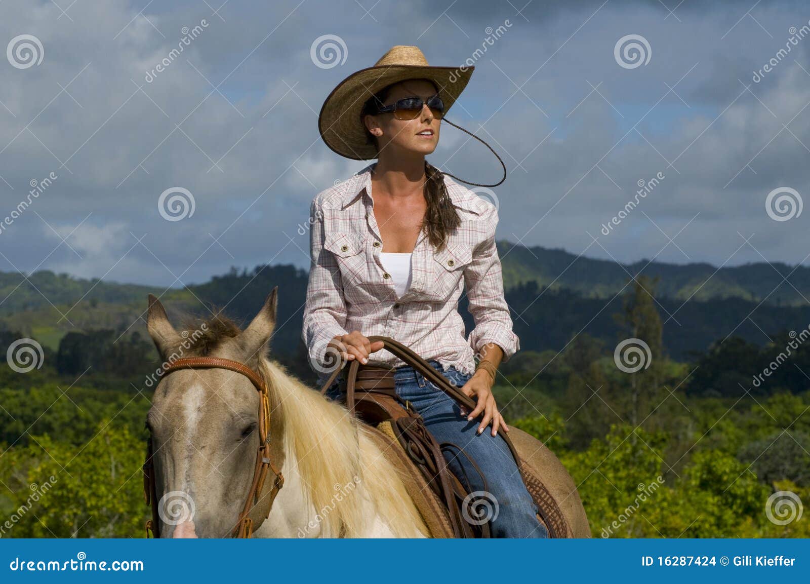 Female horse rider stock photo. Image of nature, ranch - 16287424