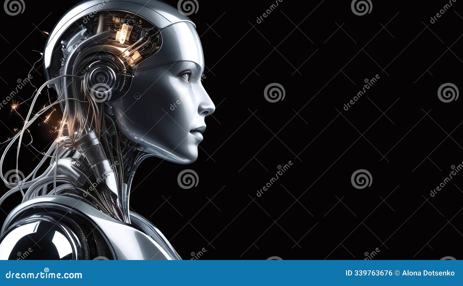 Female Humanoid Robot, Human and Machine, Future of Artificial ...
