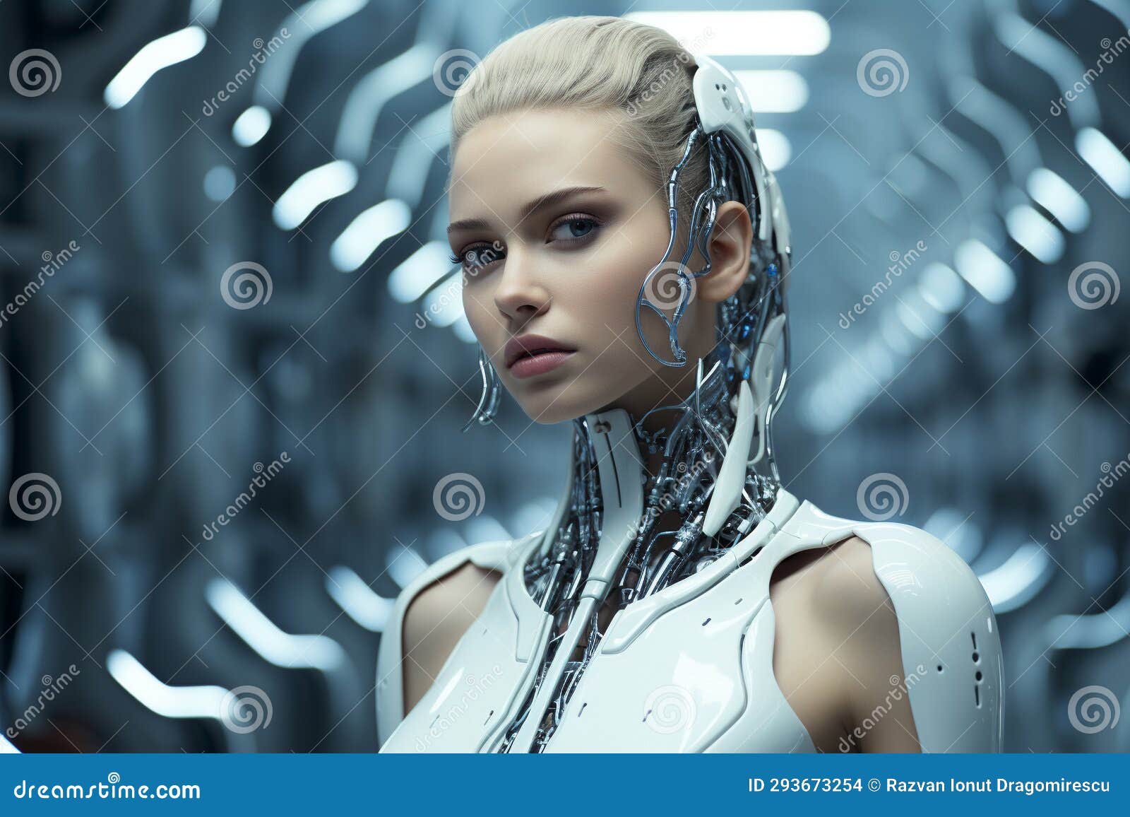 Female Humanoid Robot, Symbolizing the Embodiment of Artificial ...
