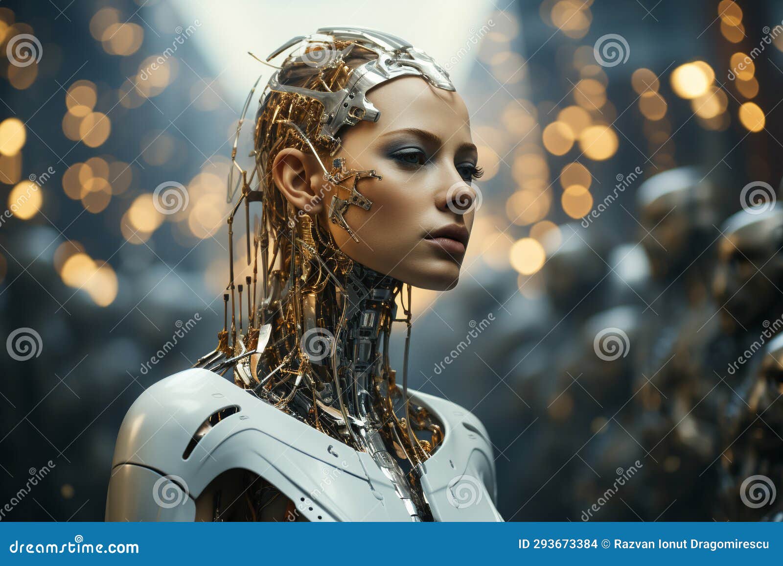 Female Humanoid Robot, Symbolizing the Embodiment of Artificial ...