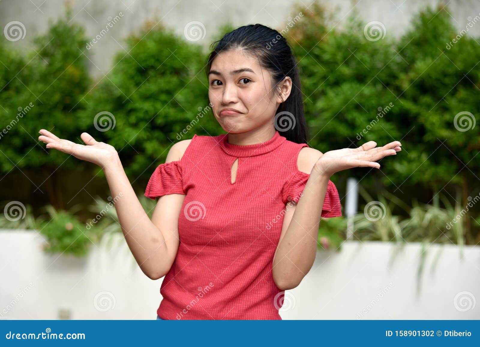 An a Female and Indecisiveness Stock Photo - Image of confused ...