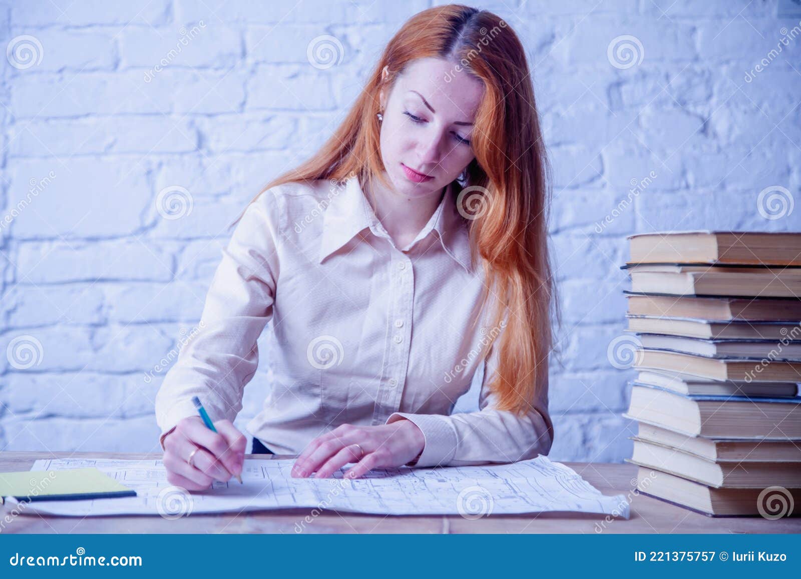 Female Industrial Engineer Working in Bureau of Design and Construction ...