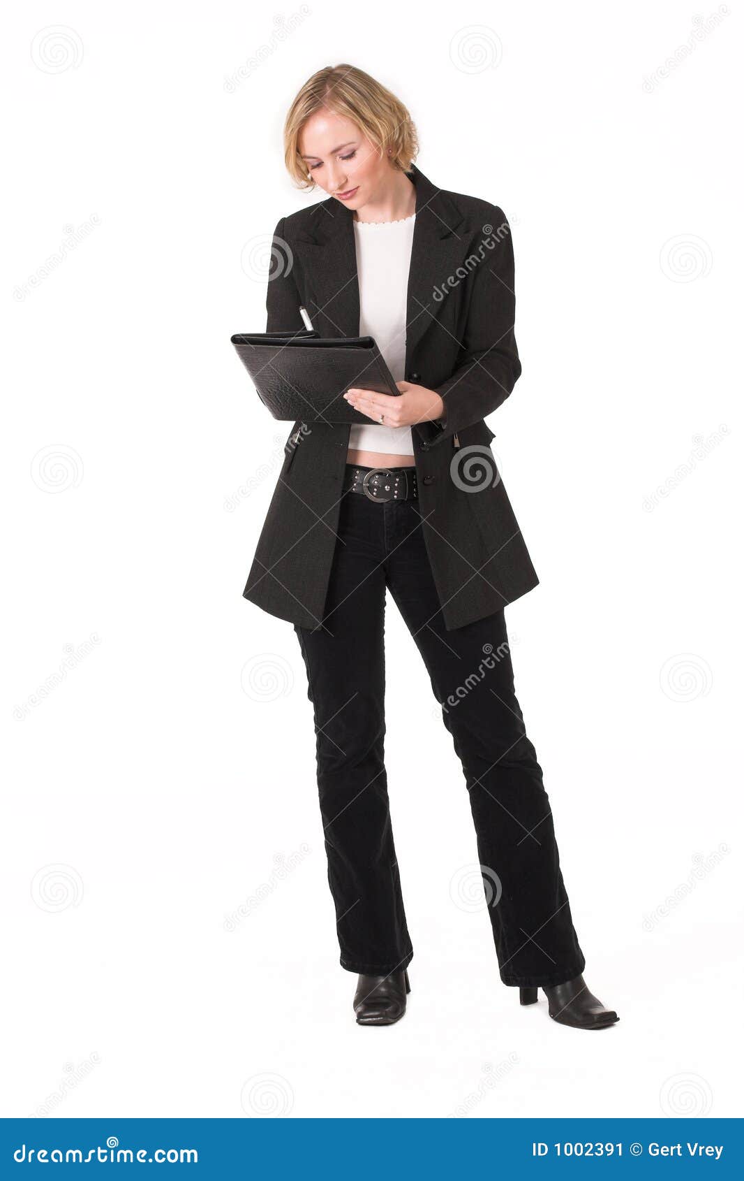 Female inspector #2 stock image. Image of groomed, dressed - 1002391