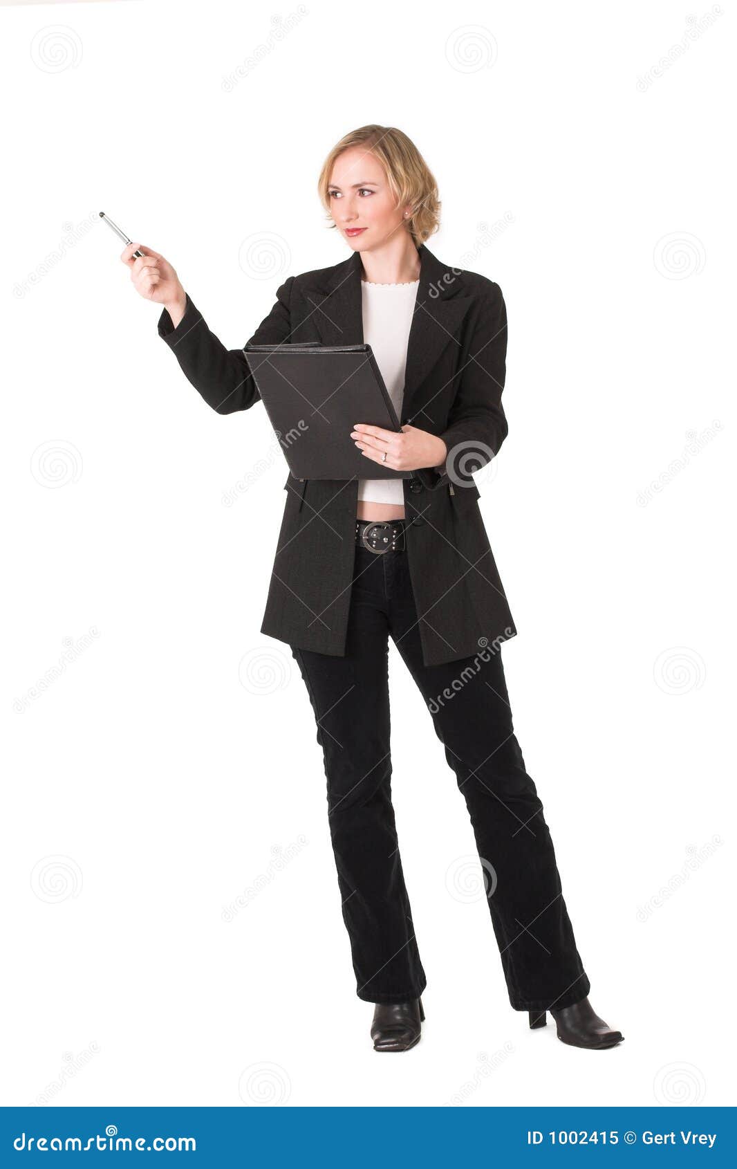 Female inspector #3 stock image. Image of notes, marking - 1002415