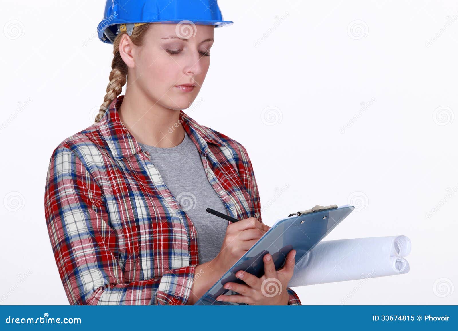 Female inspector stock image. Image of inside, isolation - 33674815