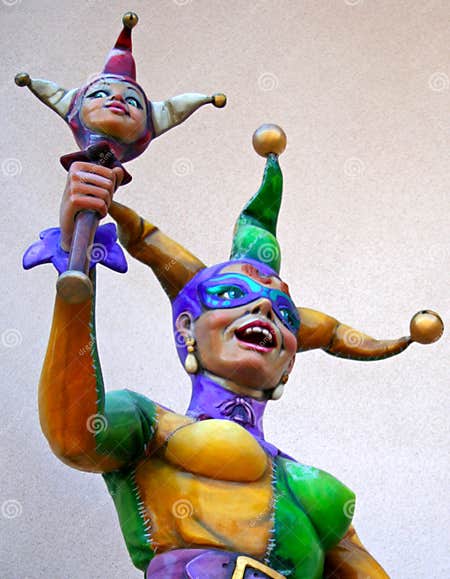 Female Jester stock photo. Image of mask, mardi, statue - 18811648