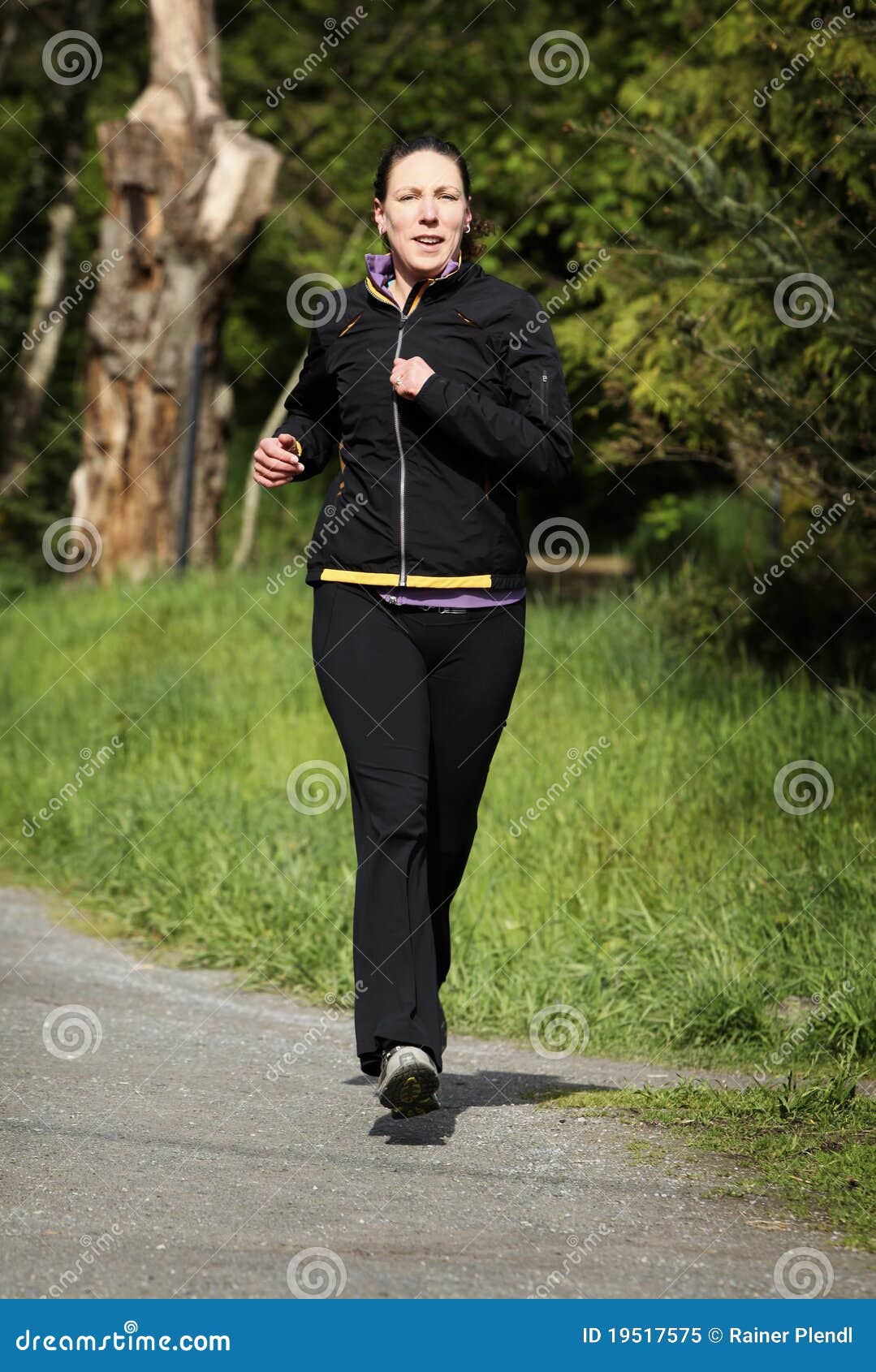 Female jogger stock image. Image of leisure, morning - 19517575