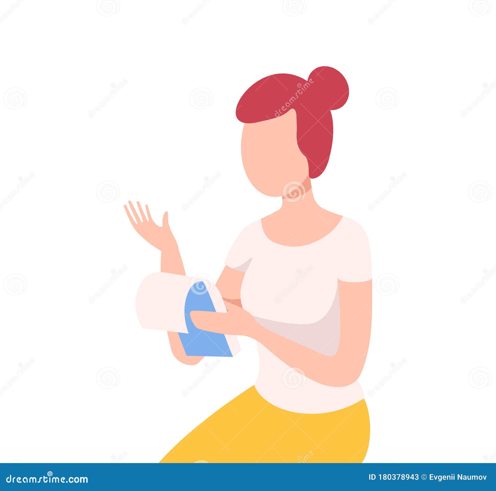 Female Journalist Writing Notes on Notepad, Professional Reporter ...