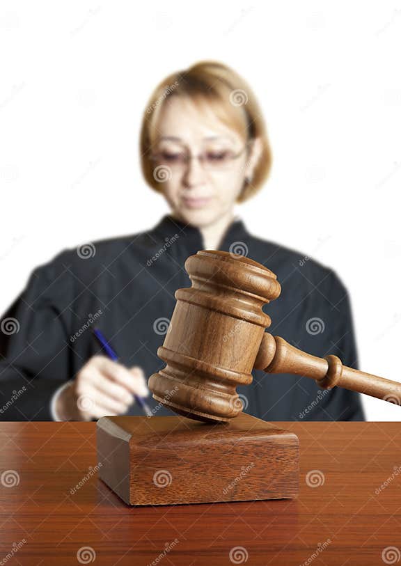 Female judge stock image. Image of justice, guilty, auction - 24200813