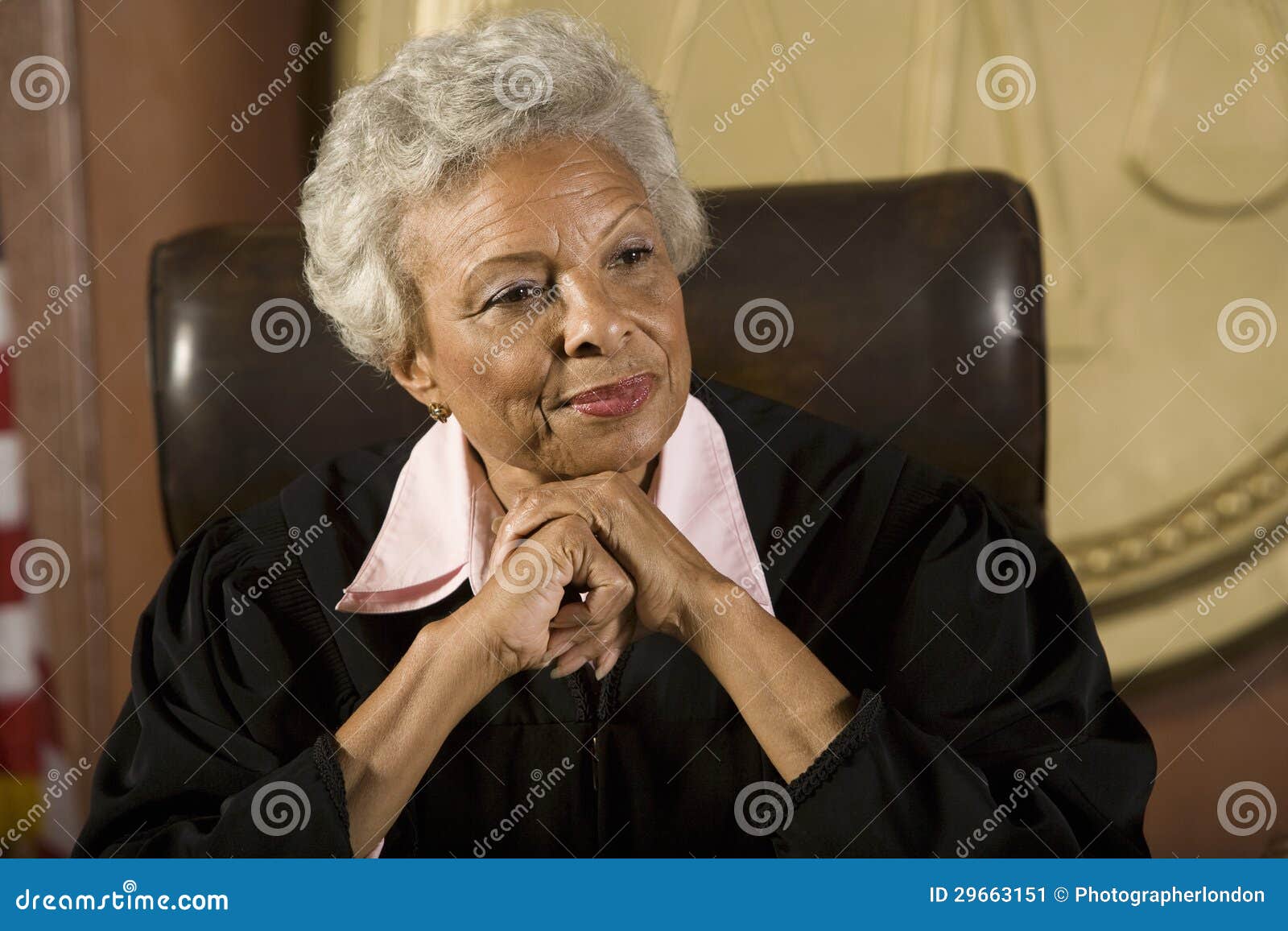 Female Judge Smiling stock image. Image of indoors, horizontal - 29663151