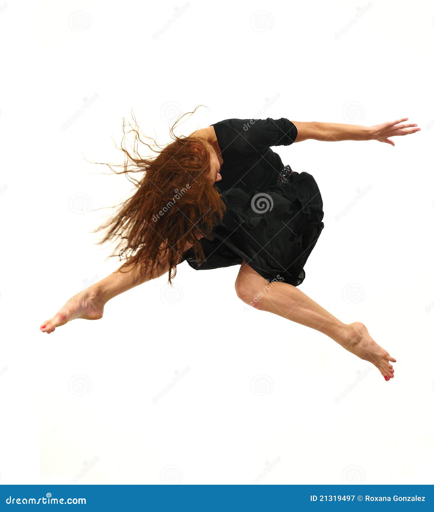 Female jumping isolated stock image. Image of cool, contemporary - 21319497