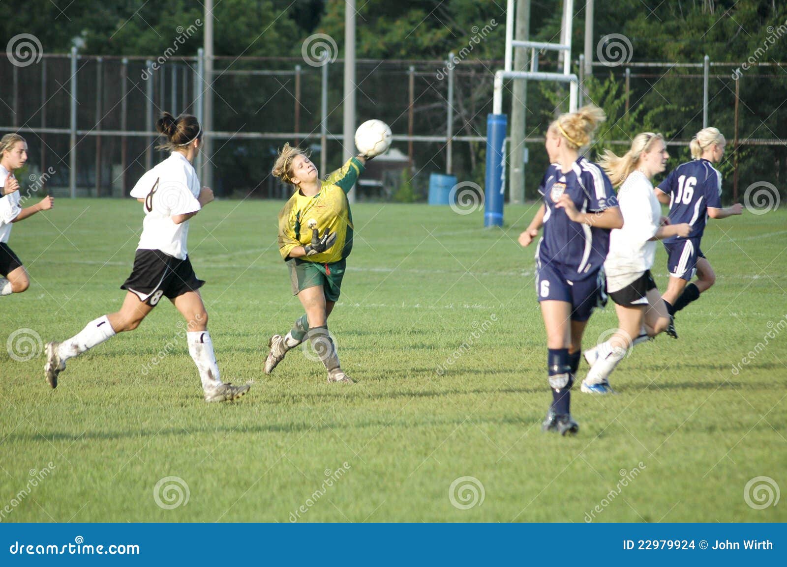 Female Junior College Soccer Action Editorial Stock Image - Image of ...