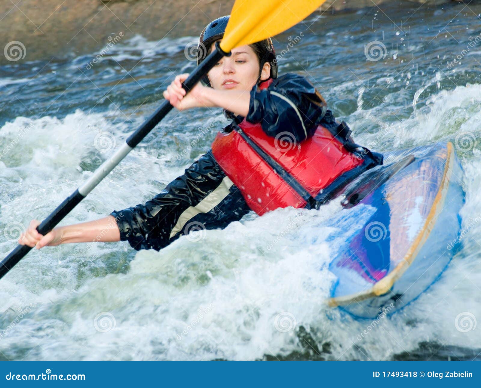 Female kayaker stock photo. Image of speed, activity - 17493418