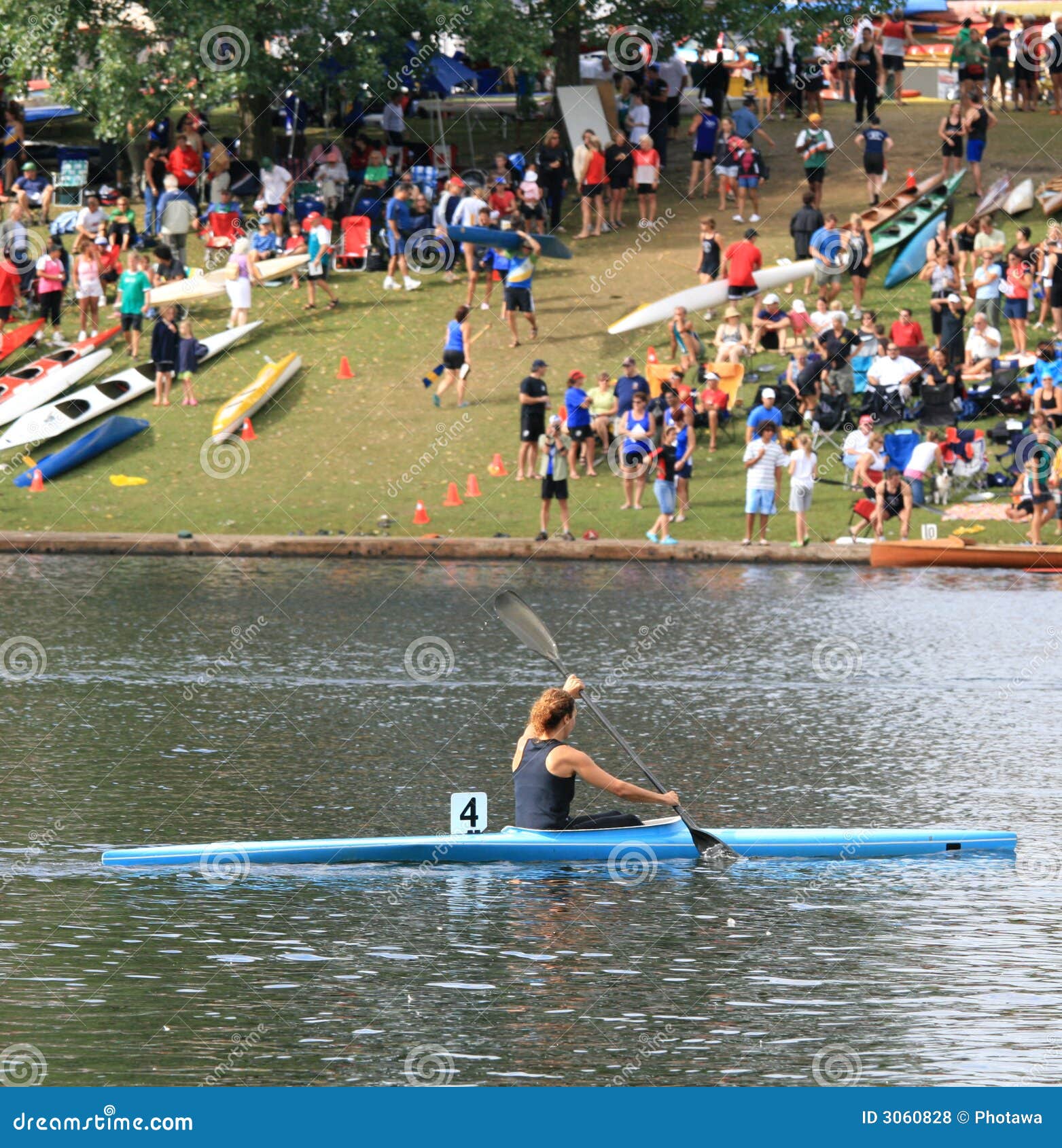 Female Kayaker editorial stock photo. Image of competition - 3060828