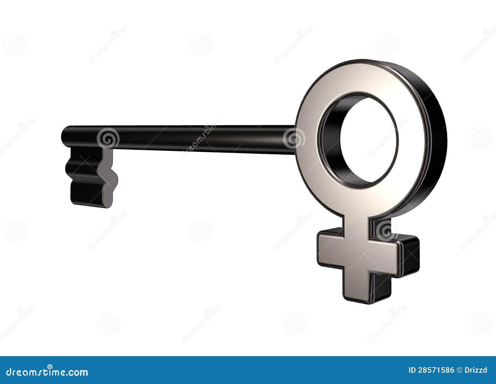 Female key stock illustration. Illustration of cross - 28571586