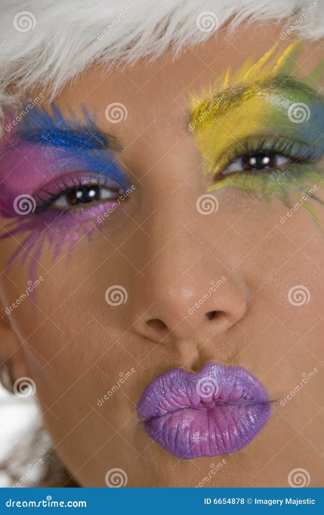 Female with Kissing Expression Stock Photo - Image of expression, model ...