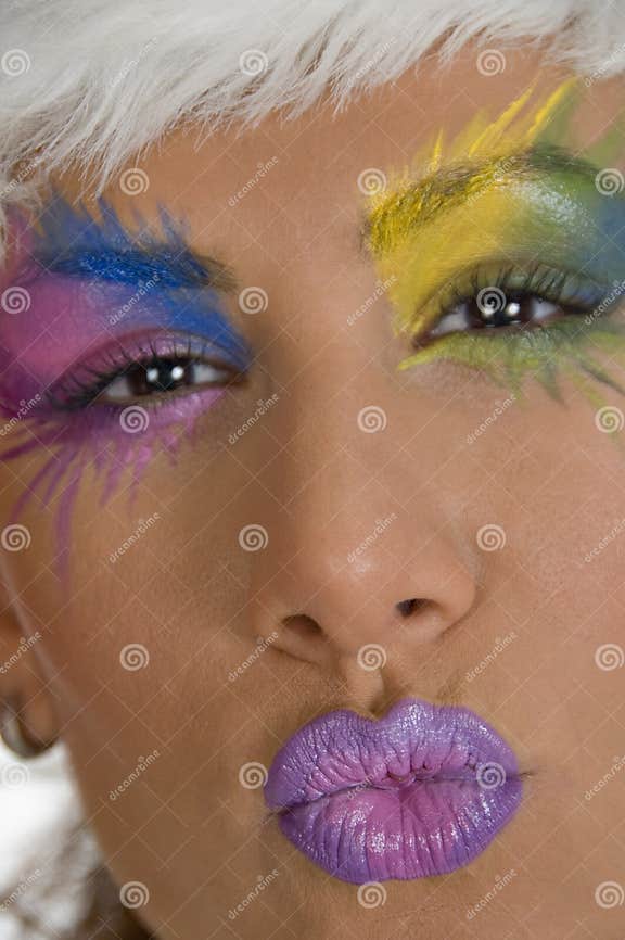 Female with Kissing Expression Stock Photo - Image of expression, model ...
