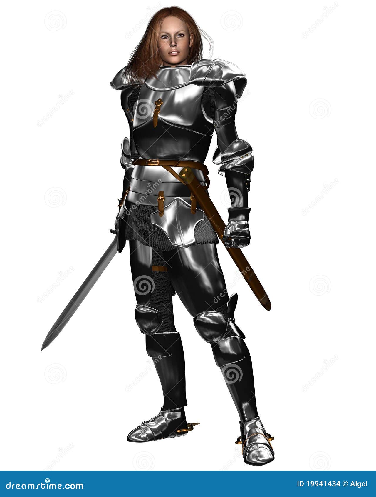 Female Knight In Shining Armour Stock Illustration Illustration Of Armor History 19941434