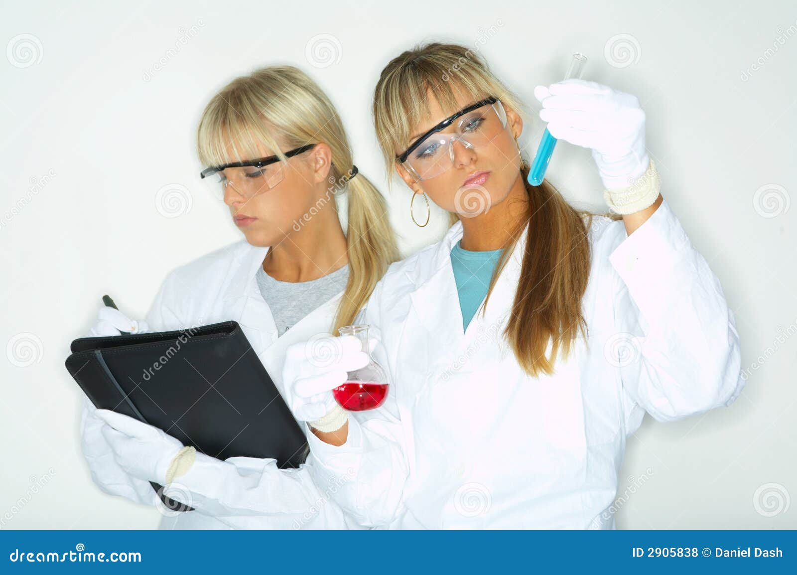 Female in lab stock photo. Image of glasses, coat, discovery - 2905838